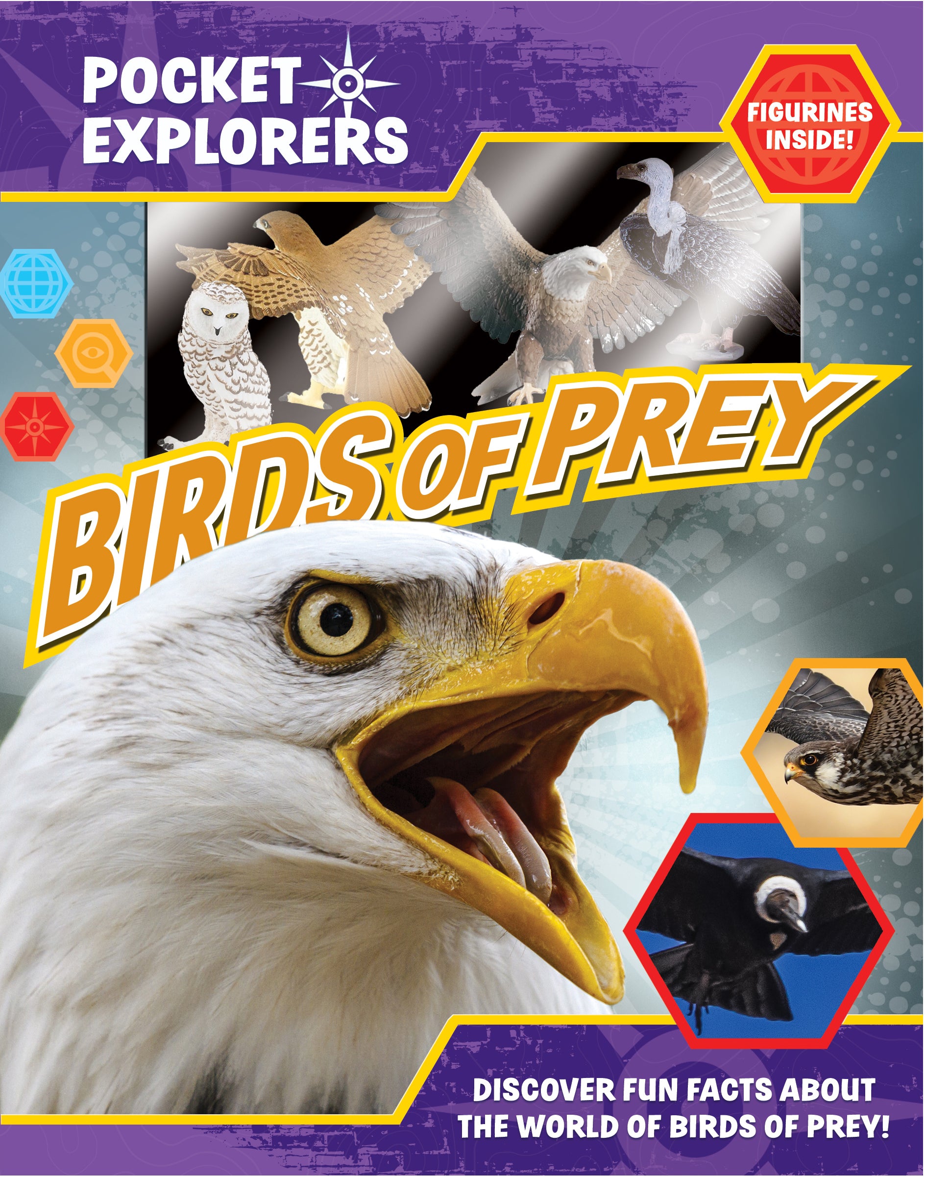 Birds Of Prey, Pocket Explorers, Fun facts book with Figurines. – Phidal